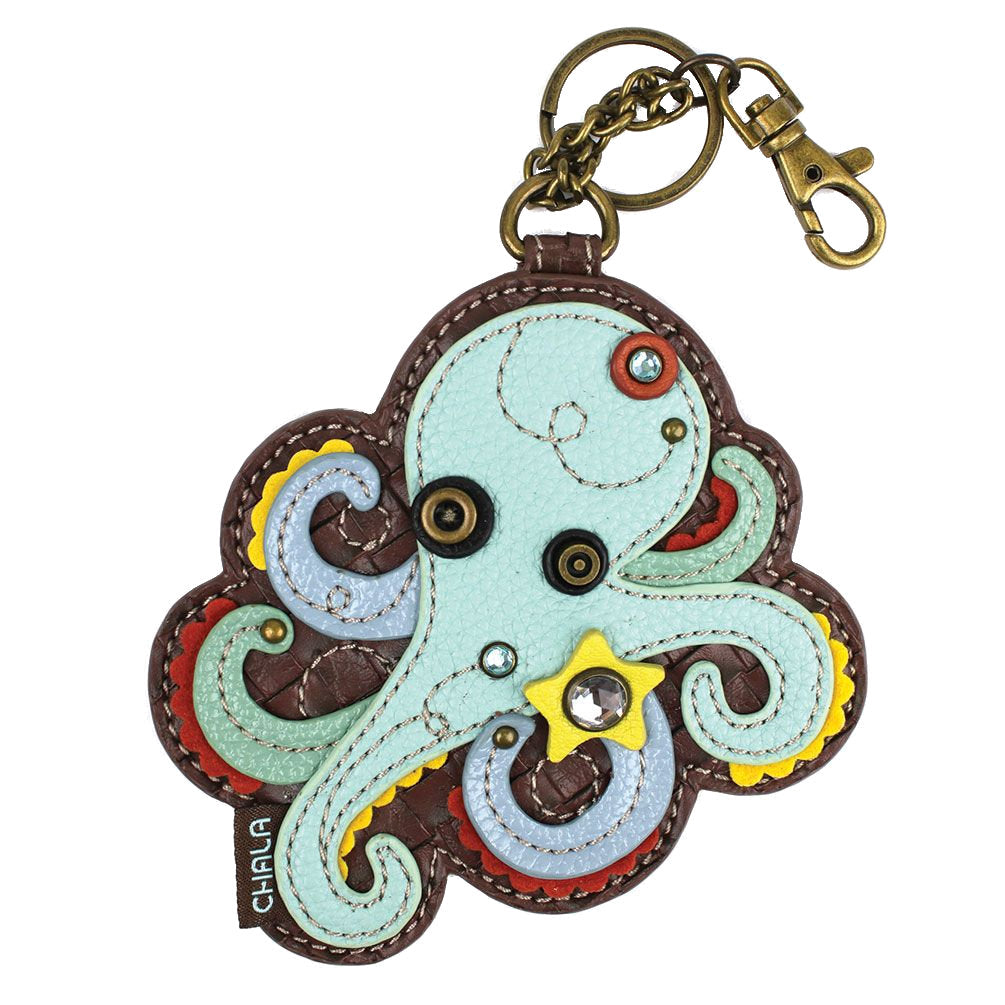 Chala Key Fob and Coin Purse Octupus – DEWandSUN